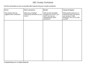 Therapy Worksheet For Nightmares | HappierTHERAPY