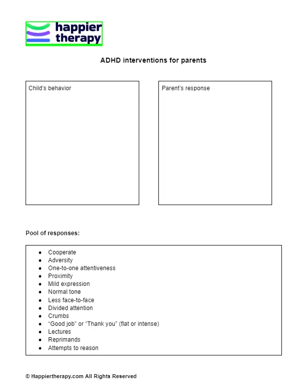 ADHD Interventions For Parents | HappierTHERAPY
