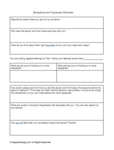 Therapy Worksheet on Lying - HappierTHERAPY