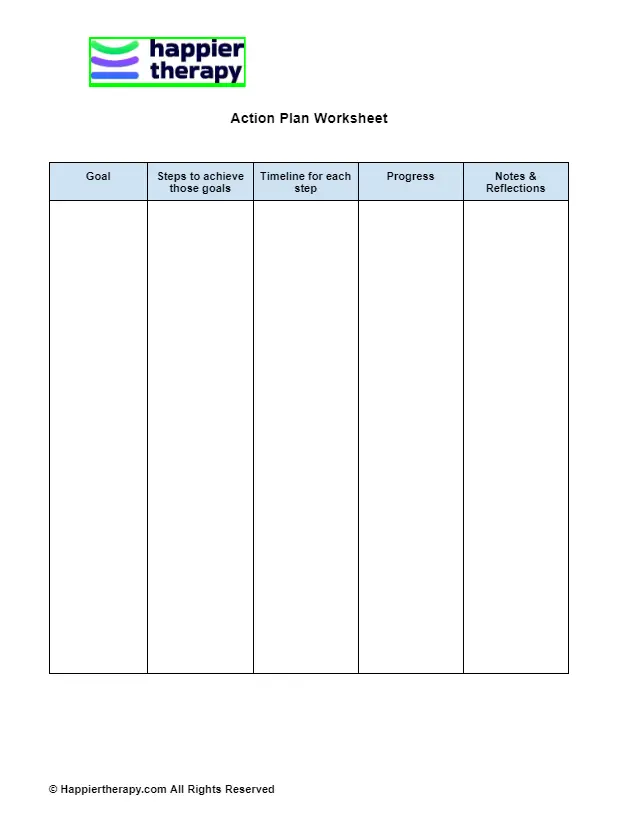 Action Plan Worksheet
