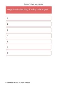 Anger Volcano Worksheet | HappierTHERAPY