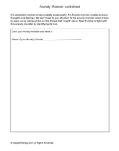Therapy Worksheet for Nightmares - HappierTHERAPY