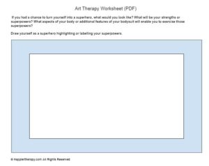 Art Therapy Worksheet: Mask Project For Art Therapy | HappierTHERAPY