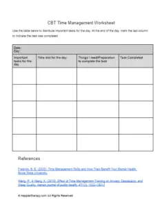 EMOTION REGULATION THERAPY WORKSHEET | HappierTHERAPY