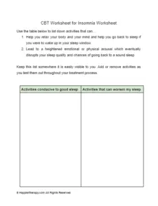 CBT decision making worksheet - HappierTHERAPY