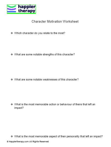 Character Motivation Worksheets Character Exploration Drama Games For