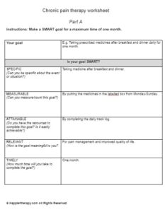 Chronic pain therapy worksheet - HappierTHERAPY