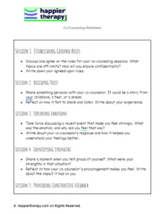 Christian Counseling Worksheet | HappierTHERAPY