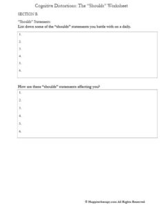 CBT AVOIDANCE WORKSHEET - HappierTHERAPY