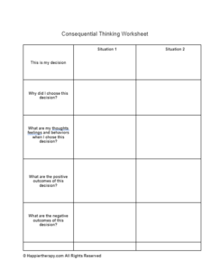 Seemingly irrelevant decisions worksheet pdf - HappierTHERAPY