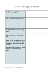 Budgeting Worksheet | HappierTHERAPY