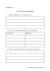 Abandonment And Rejection Worksheet | HappierTHERAPY
