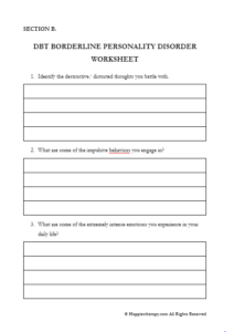 DBT Skills Worksheet | HappierTHERAPY