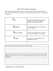 The Self Sabotaging therapy worksheet - HappierTHERAPY