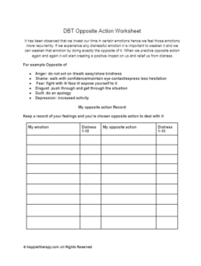 Separation Anxiety Worksheet - HappierTHERAPY