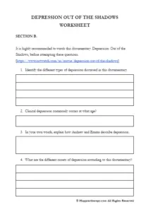 What Is Depression? Worksheet | HappierTHERAPY