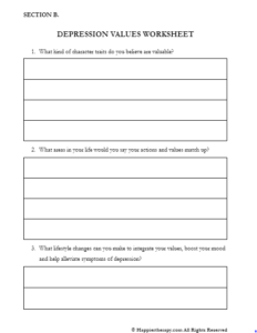 Values Therapy Worksheet | HappierTHERAPY