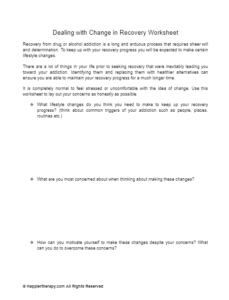 Moving Forward In The Recovery Worksheet | HappierTHERAPY
