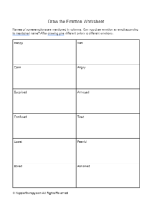 Therapy Worksheet for Nightmares - HappierTHERAPY