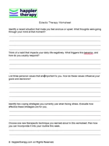 DUI Therapy Worksheet | HappierTHERAPY