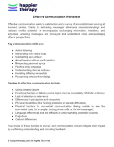Free Assertive Communication Worksheet | HappierTHERAPY