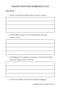 EXPOSURE OCD WORKSHEET | HappierTHERAPY