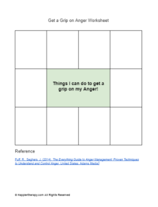 Anger Ladder Worksheet - HappierTHERAPY