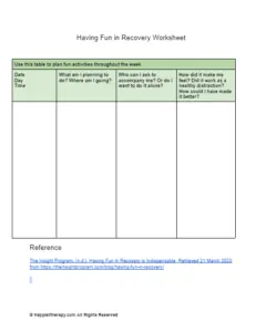 Anger Management And Substance Abuse Worksheet | HappierTHERAPY