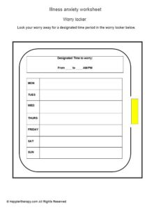 Illness anxiety worksheet - HappierTHERAPY