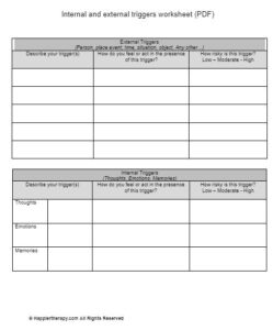 Substance Abuse Triggers And Cravings Worksheet | HappierTHERAPY