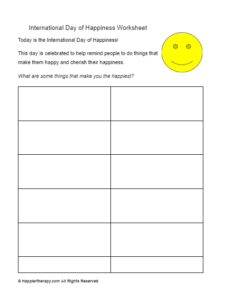 Building happiness worksheet - HappierTHERAPY
