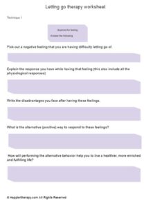 Online Therapy Worksheet - HappierTHERAPY