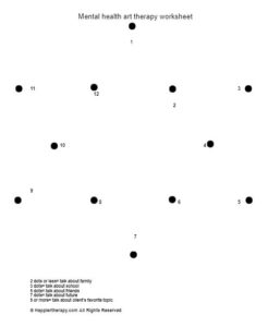 Mental health art therapy worksheet - HappierTHERAPY