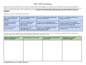 NAT CBT Worksheet - HappierTHERAPY
