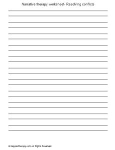 Narrative Therapy Worksheet- Narrative Therapy Exercises | HappierTHERAPY
