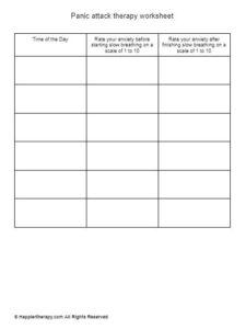 Therapy Homework Worksheet - HappierTHERAPY