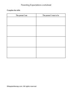 Relationship Expectations Worksheet (PDF) | HappierTHERAPY