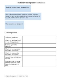 CBT decision making worksheet - HappierTHERAPY