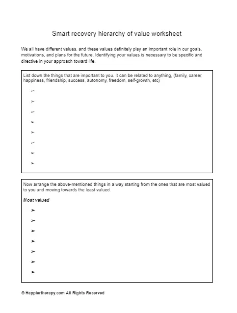 Finding Meaning & Purpose Worksheet | HappierTHERAPY Finding Meaning & Purpose Worksheet | HappierTHERAPY