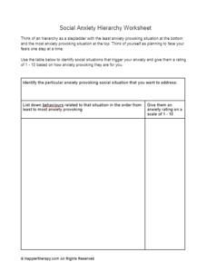 Anxiety Cycle Worksheet | HappierTHERAPY