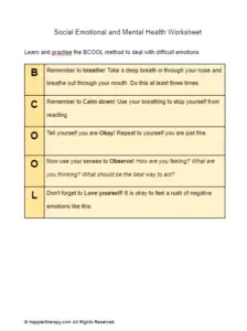 Self Esteem Worksheet | HappierTHERAPY
