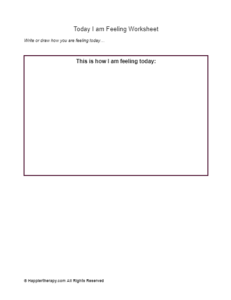 How Are You Feeling Today Worksheet (PDF) | HappierTHERAPY