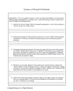 Abandonment And Rejection Worksheet | HappierTHERAPY