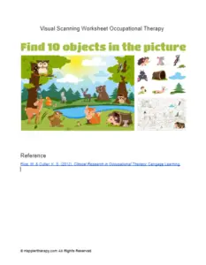 Occupational Therapy Visual Closure Worksheet | HappierTHERAPY
