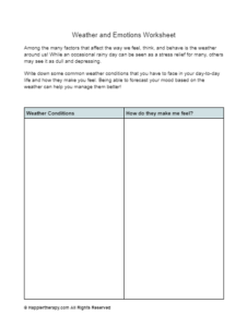 Thoughts Vs Feelings Worksheet | HappierTHERAPY