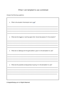 HALT Recovery Worksheet | HappierTHERAPY