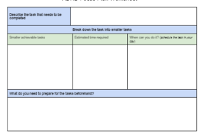 ADHD Focus Plan Worksheet | HappierTHERAPY