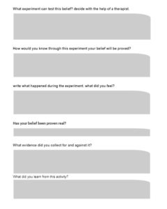 Reality testing worksheet schizophrenia - HappierTHERAPY