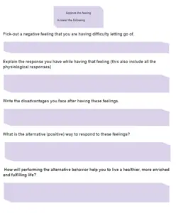 Letting Go Therapy Worksheet | HappierTHERAPY